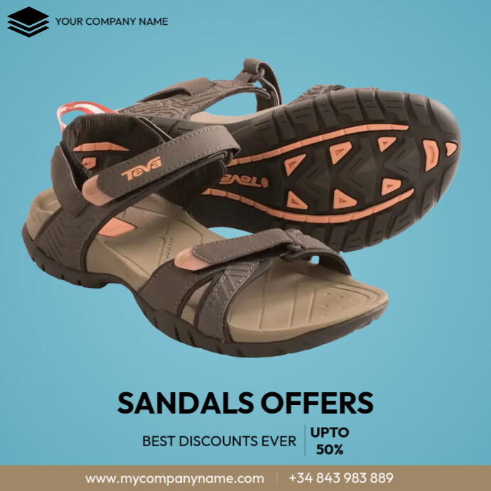 Copy of sandals | PosterMyWall