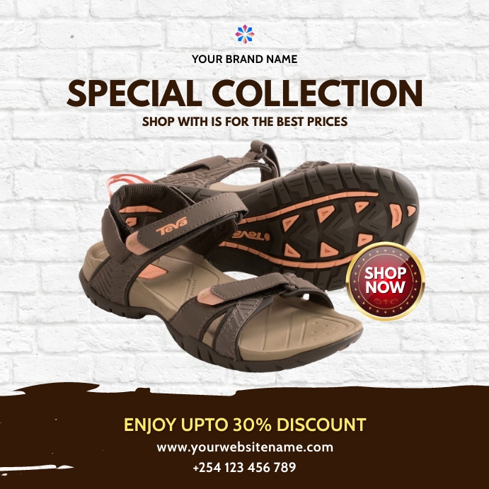 Copy of sandals fashion sale template | PosterMyWall