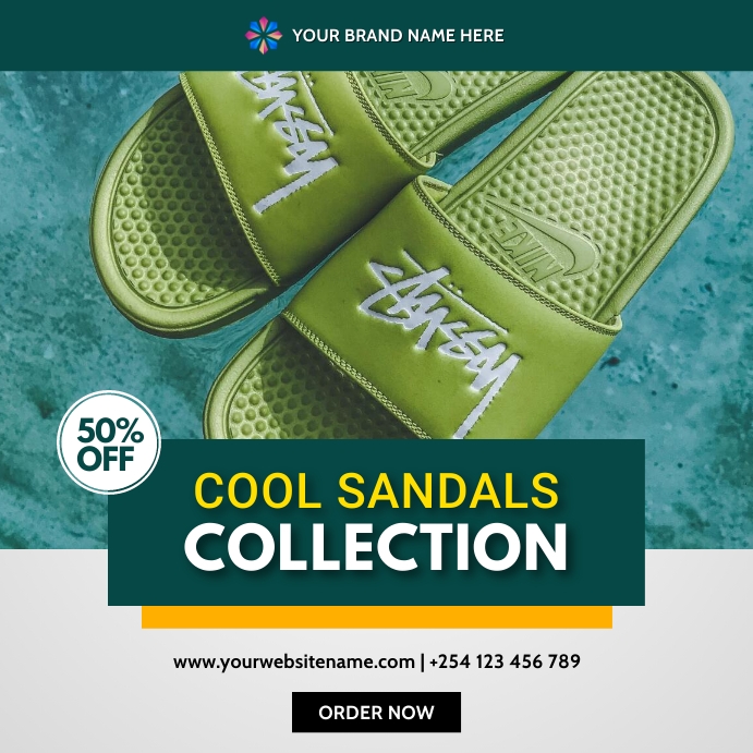 Copy of sandals fashion sale template | PosterMyWall