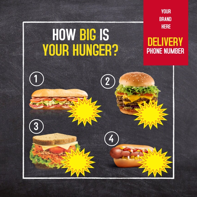 SANDWICH Template | PosterMyWall