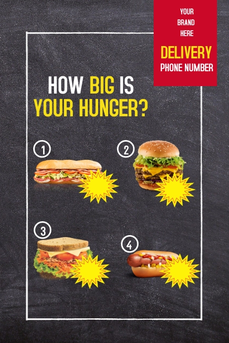SANDWICH Template | PosterMyWall