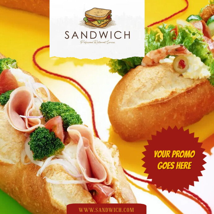 SANDWICH Template | PosterMyWall