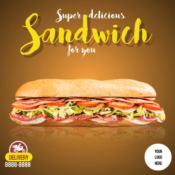 SANDWICH Template | PosterMyWall