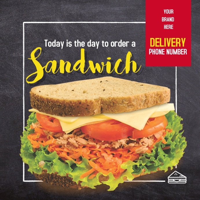 SANDWICH Template | PosterMyWall