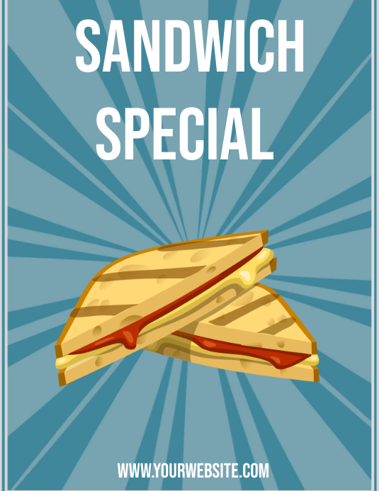 Sandwich flyer Template | PosterMyWall