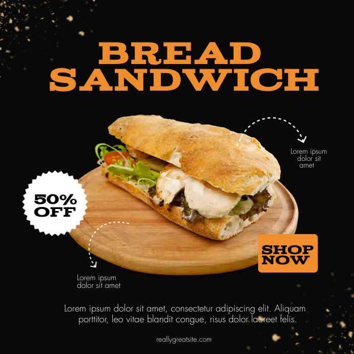 SANDWICH MENU FLYERS TEMPLATE | PosterMyWall