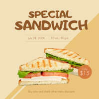 SANDWICH MENU TEMPLATE | PosterMyWall