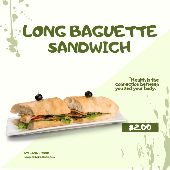 SANDWICH MENU TEMPLATE | PosterMyWall