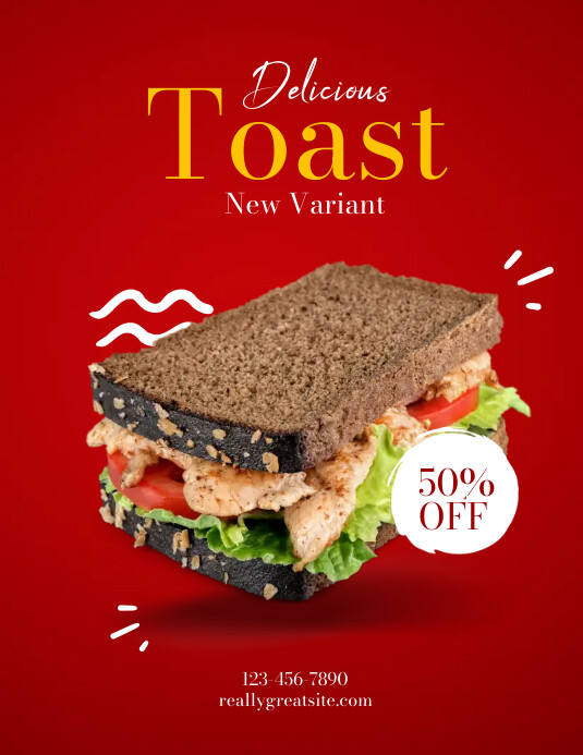 SANDWICH MENU TEMPLATE | PosterMyWall