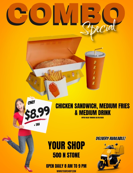 SANDWICH SHOP SPECIAL (Can be fish or sub als Template | PosterMyWall