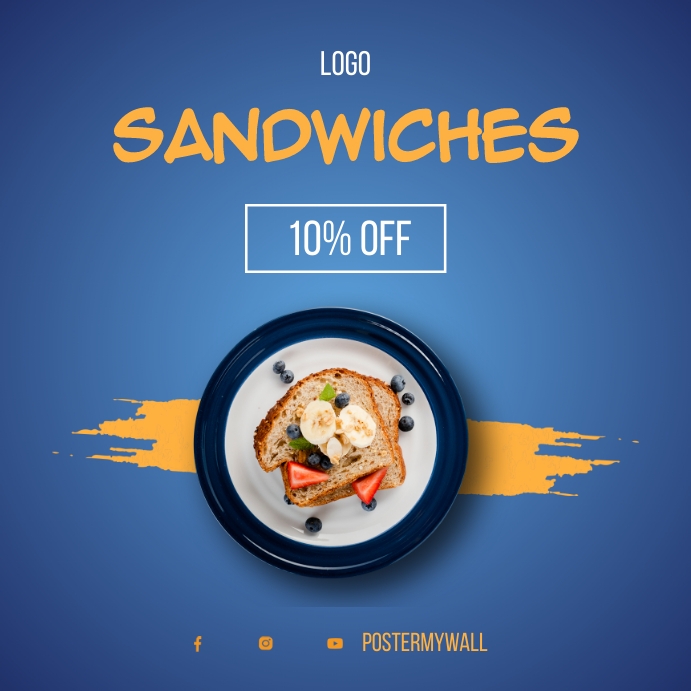 Sandwiches Marketing Instagram Ad Template | PosterMyWall