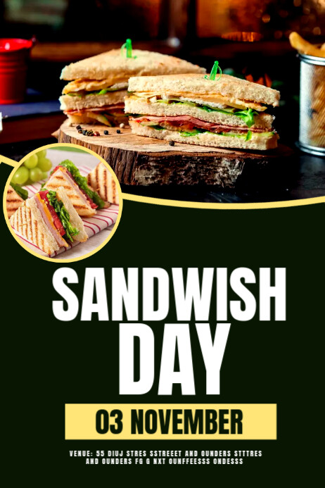 sandwich day Template | PosterMyWall