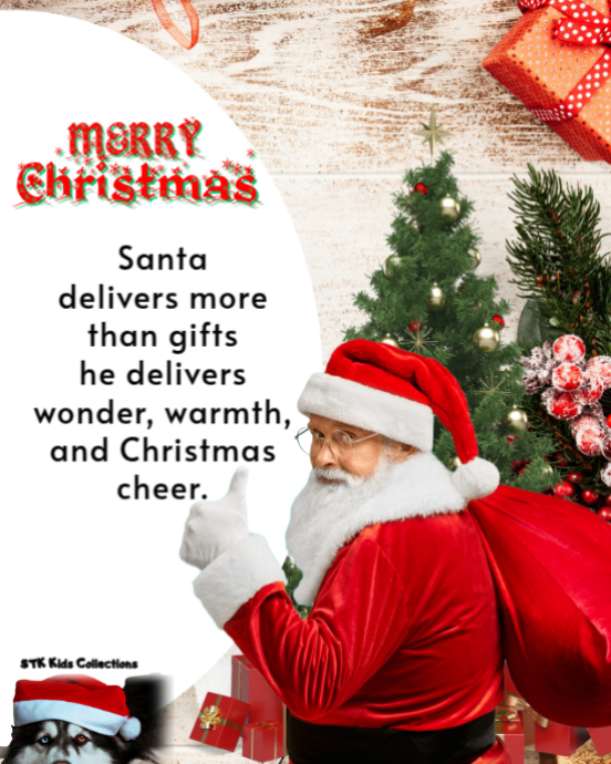 Santa's Christmas Message Template | PosterMyWall