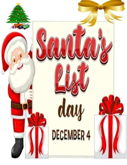 Santa's list flyer Template | PosterMyWall