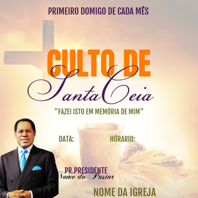 Santa Ceia do Senhor Template | PosterMyWall