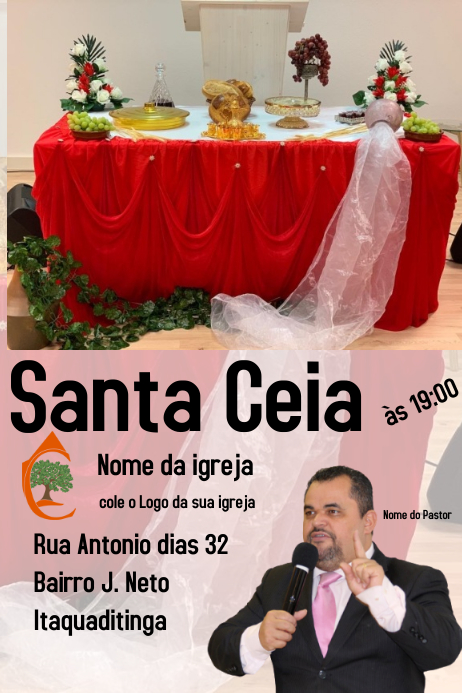 Santa ceia holy supper Template | PosterMyWall