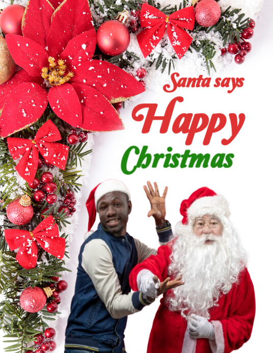 santa christmas flyer Template | PosterMyWall