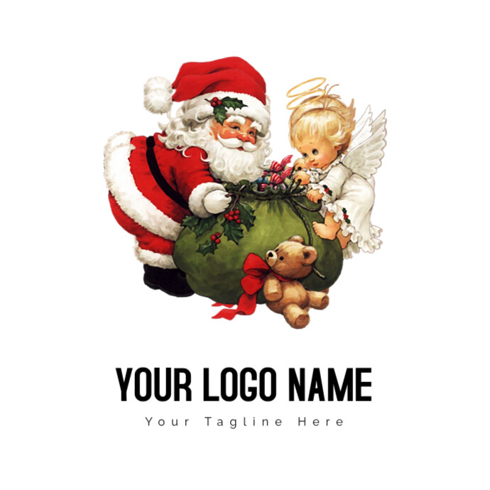 Copy of Santa Claus Angel Christmas Child Logo | PosterMyWall