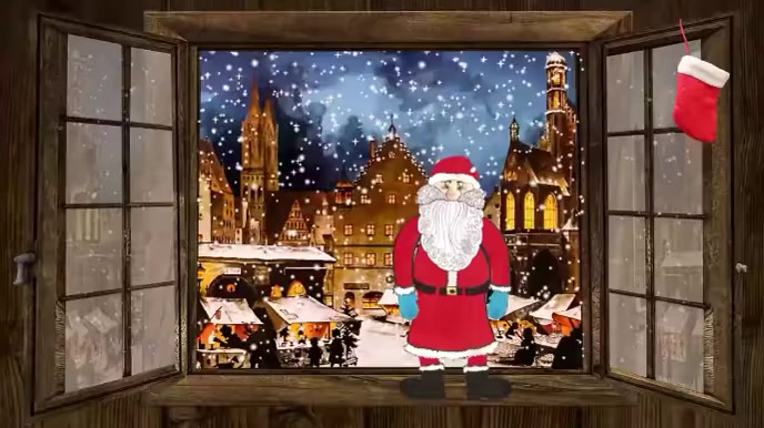 Santa Claus father Christmas illustration Template | PosterMyWall