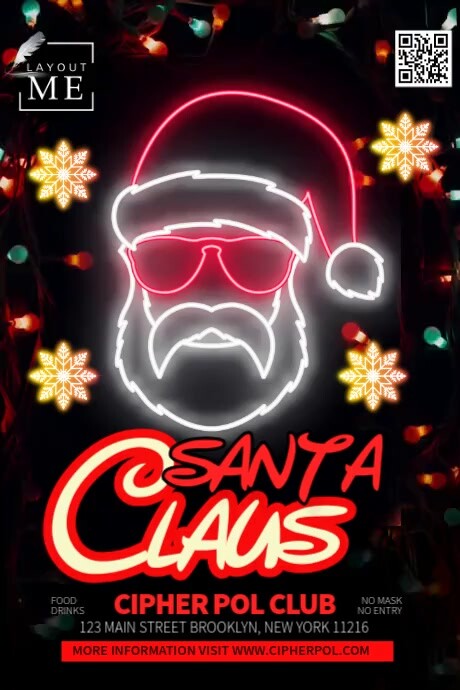 Santa Claus Party Event Template | PosterMyWall