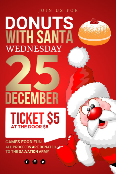 Santa Event Flyer Template | PosterMyWall