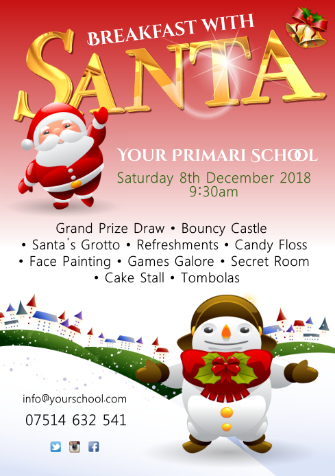 Santa Event Poster Template | PosterMyWall