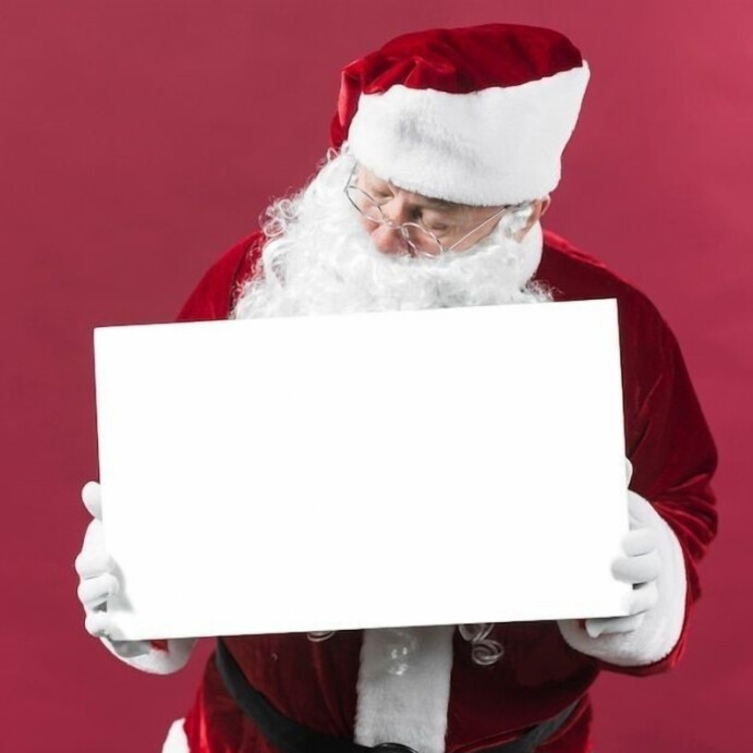 Santa frame Template | PosterMyWall