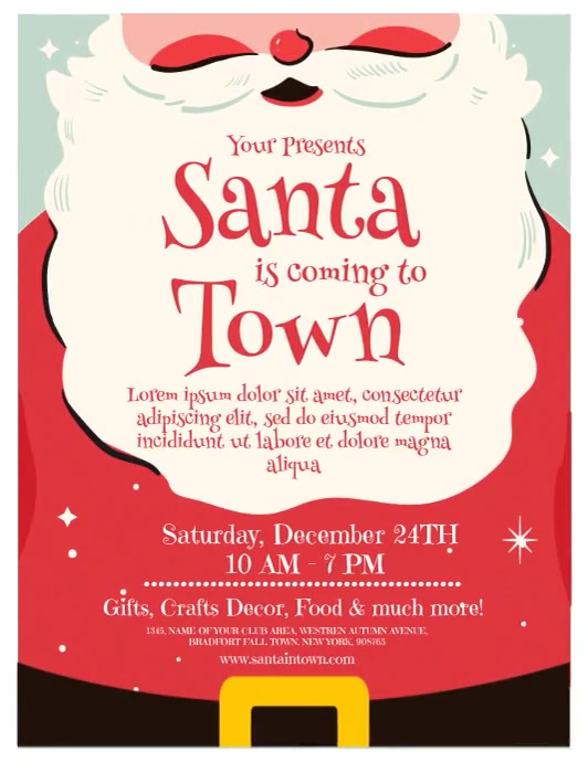 Copy of Santa in Town Flyer | PosterMyWall