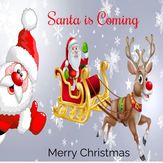 santa is coming Template | PosterMyWall