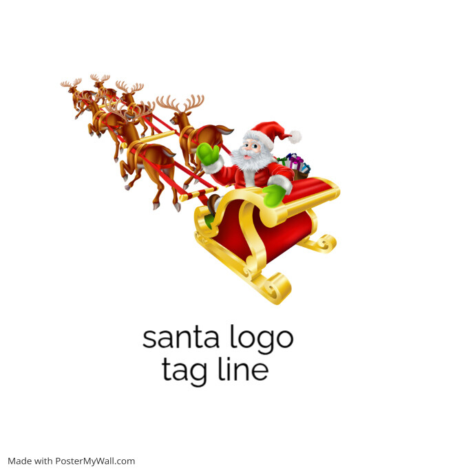 Plantilla de Santa logo | PosterMyWall