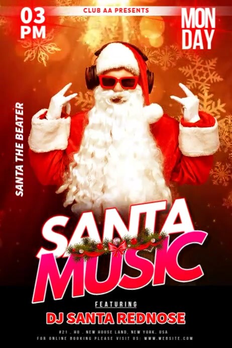 Copy of Santa Music Party | PosterMyWall