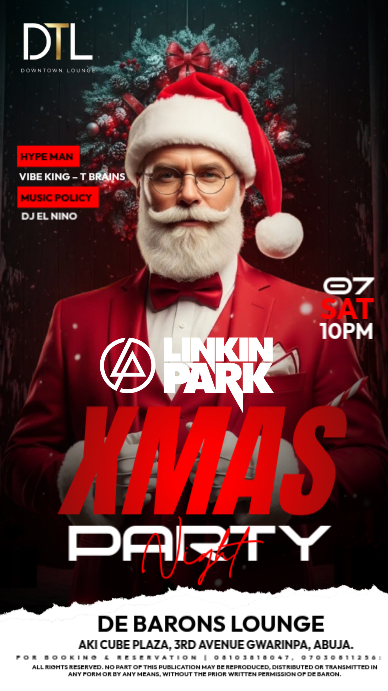 Santa Night Bash Template | PosterMyWall