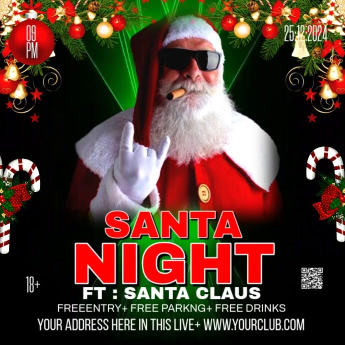 Copy of Santa night | PosterMyWall
