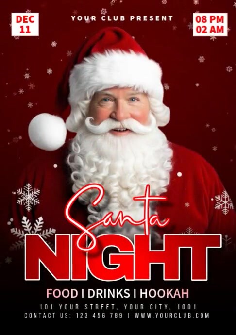 Santa Night Template | PosterMyWall