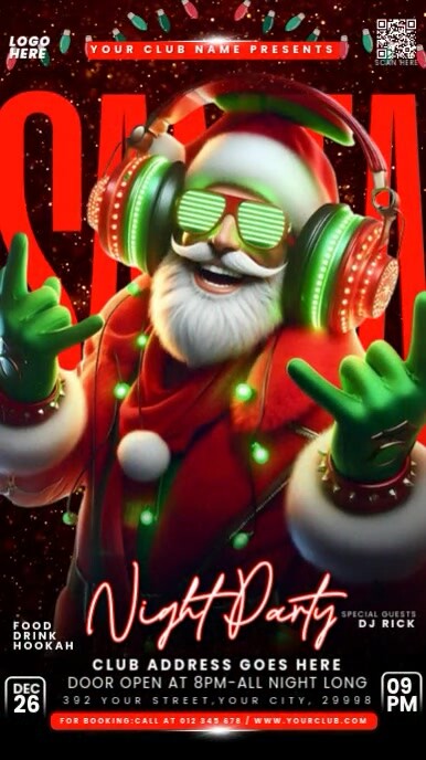 Copy of Santa Night Party | PosterMyWall