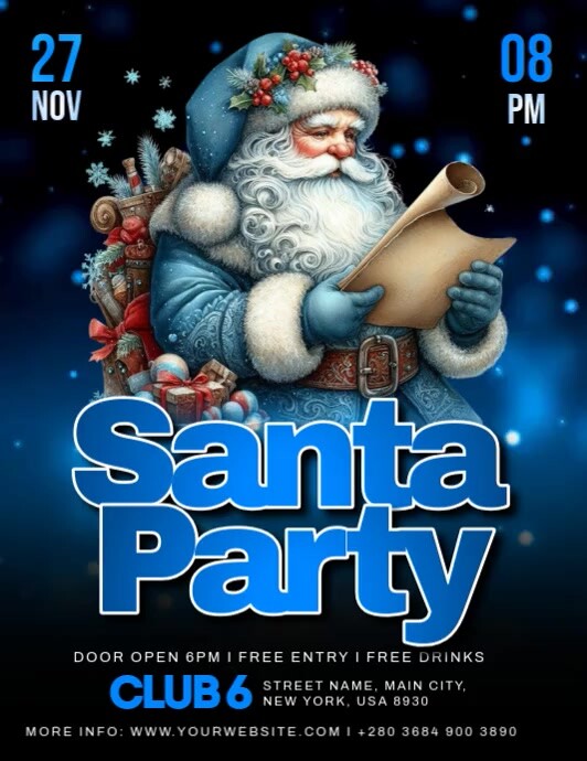 Copy of Santa Night Party | PosterMyWall