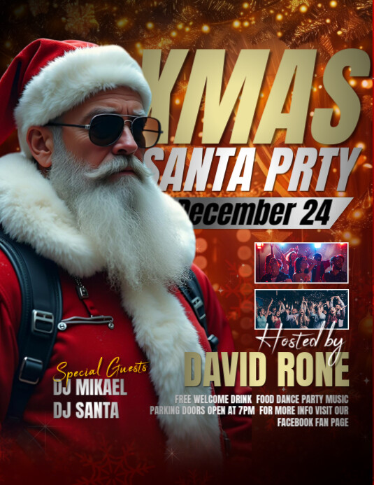 santa party Template | PosterMyWall