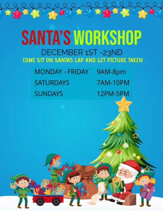 Copy of Santaa Workshop | PosterMyWall