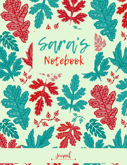 Sara's Notebook Template | PosterMyWall