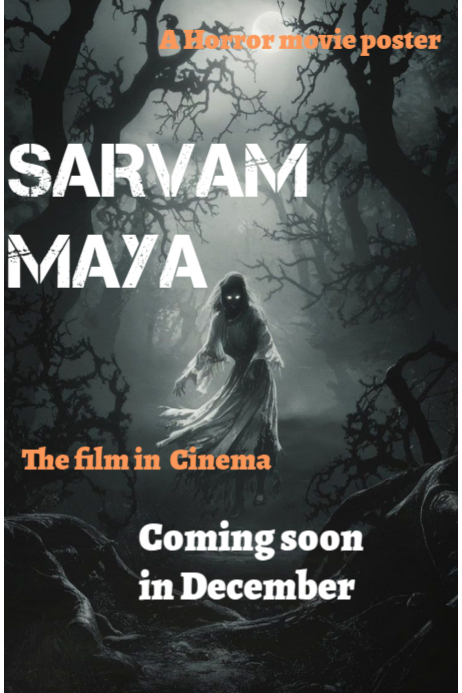 Plantilla de Sarvam Maya horror movie poster | PosterMyWall