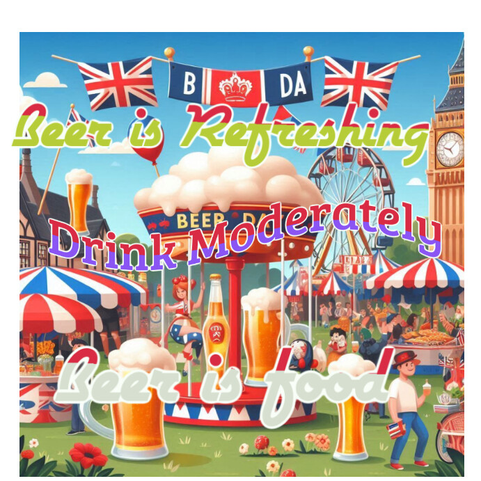 Plantilla de Sat Beer Day Britain | PosterMyWall