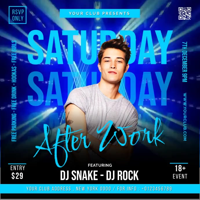 Copy of Saturday After Night | PosterMyWall