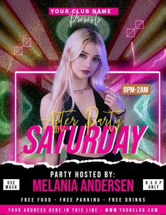 Saturday After Party Video Template | PosterMyWall