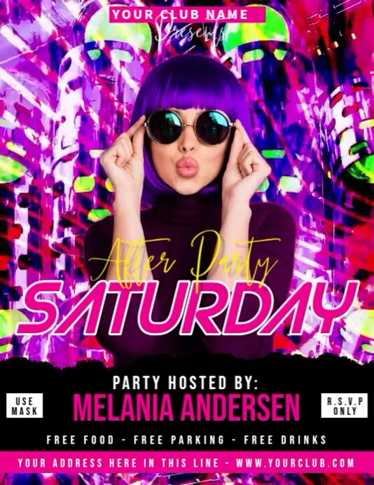 Saturday After Party Video Template | PosterMyWall