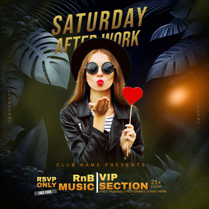Saturday After Work Ads Template | PosterMyWall