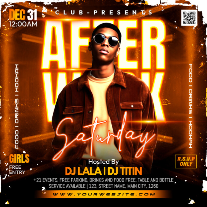 Saturday after work Party Template | PosterMyWall