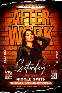 Saturday after work poster Template | PosterMyWall