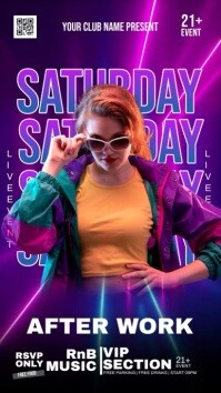 Saturday After Work Video Template | PosterMyWall