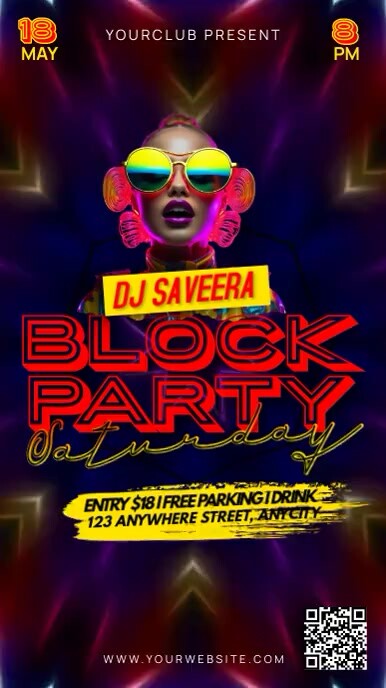 Saturday Block Party Template | PosterMyWall
