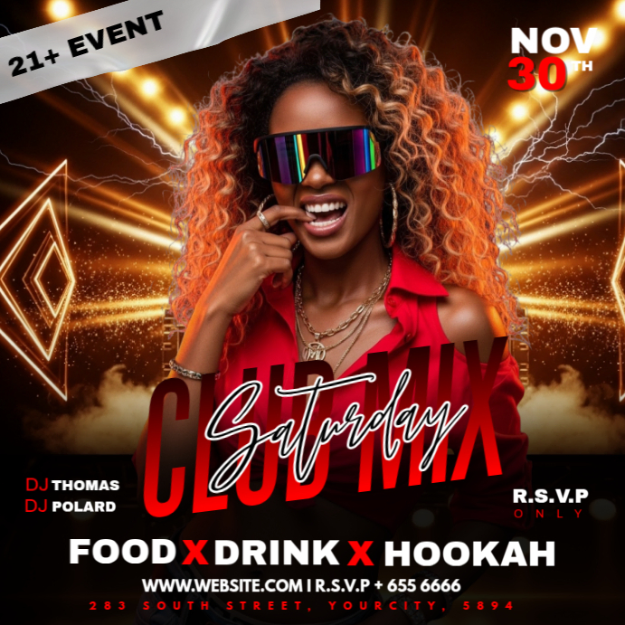 Club Mix Party Instagram Ad Template | PosterMyWall